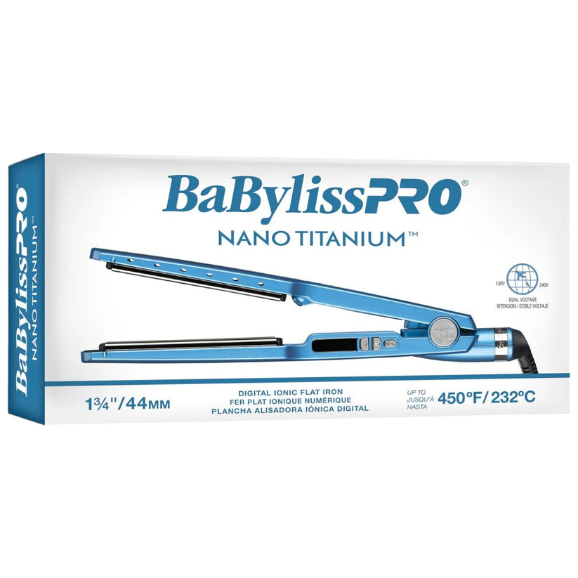 PLANCHA DIGITAL IONIC FLAT IRON 44MM BaBylissPRO - NANO TITANIUM ...